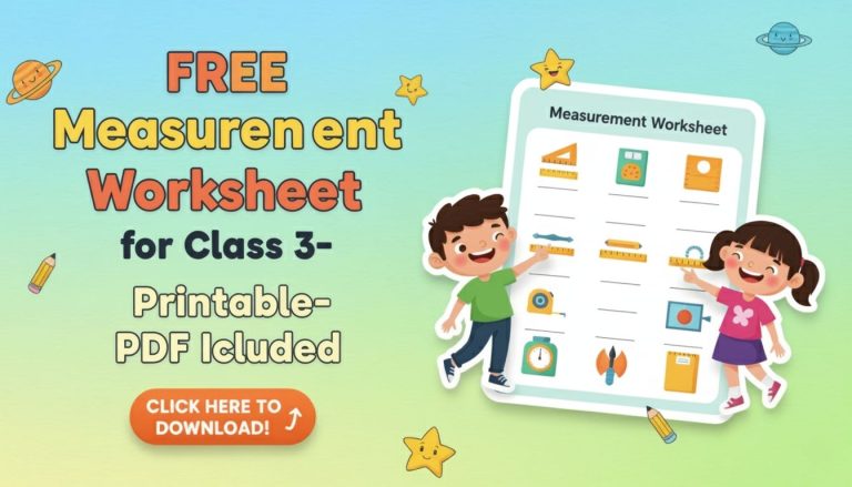Free Measurement Worksheet for Class 3- Printable PDF Included